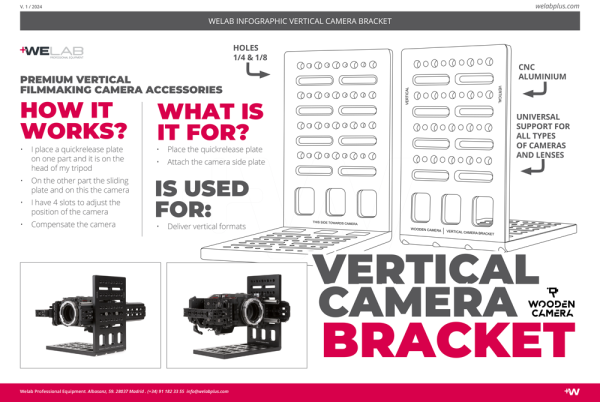 VERTICAL CAMERA BRACKET WOODEN - Welabplus